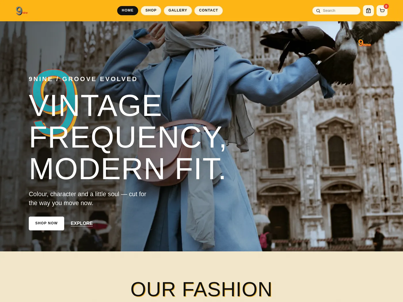 9nine Groove Website