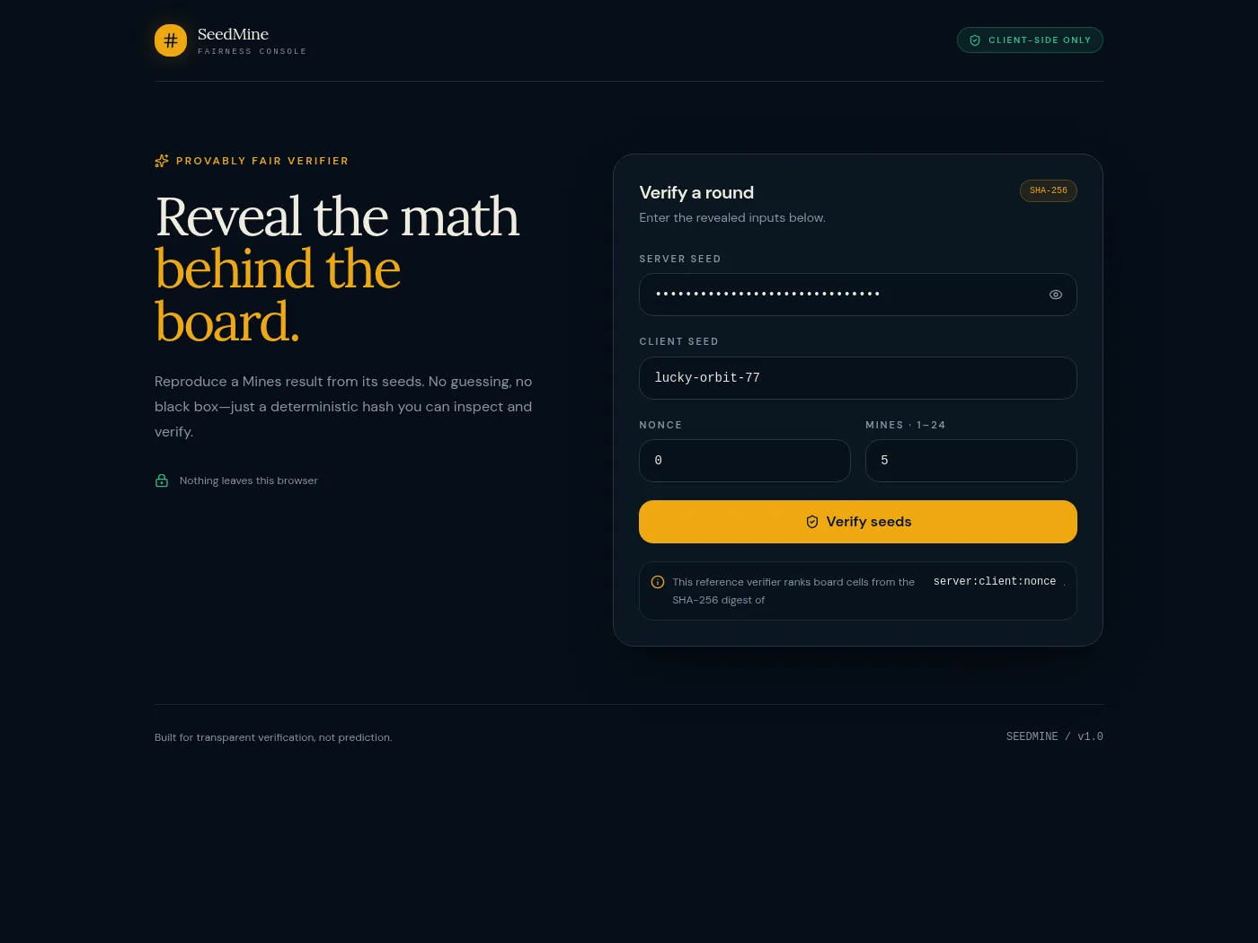 SeedMine Predictor