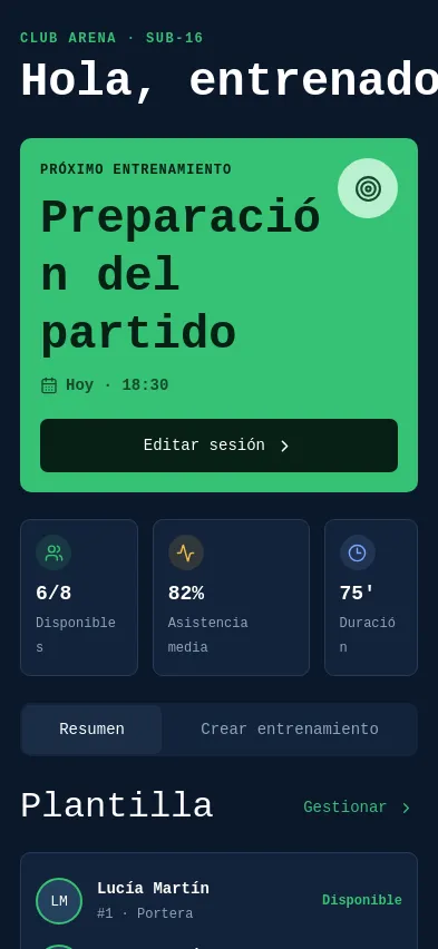 Fútbol Team Manager