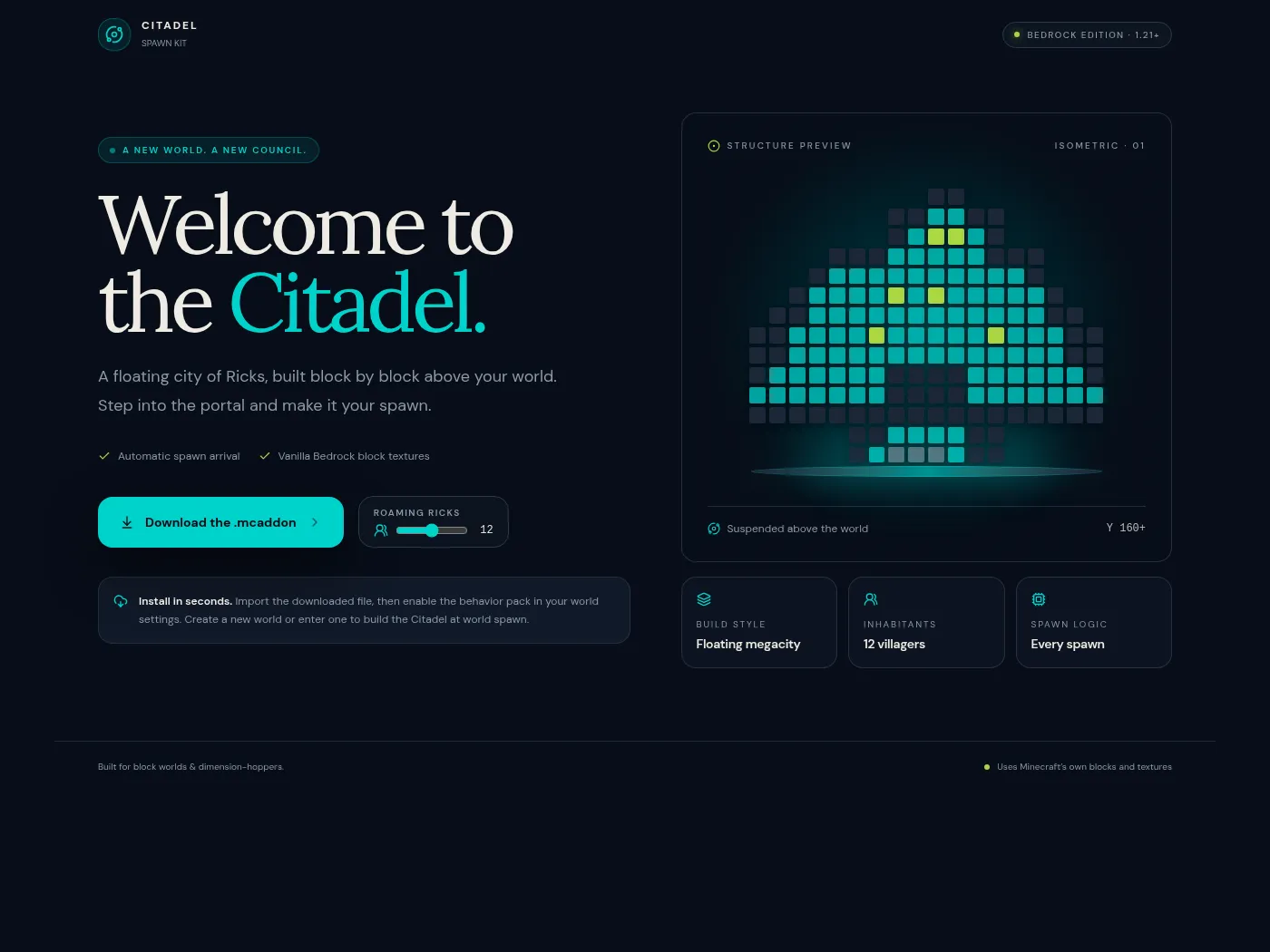 Rick's Citadel Spawn Mod