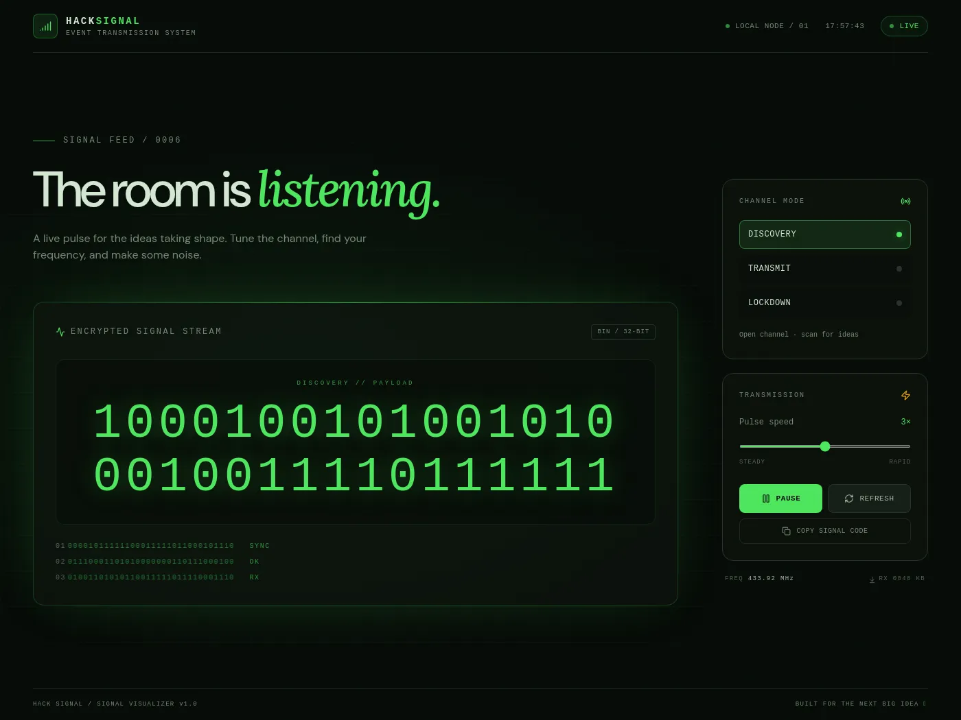 Hack Signal Visualizer