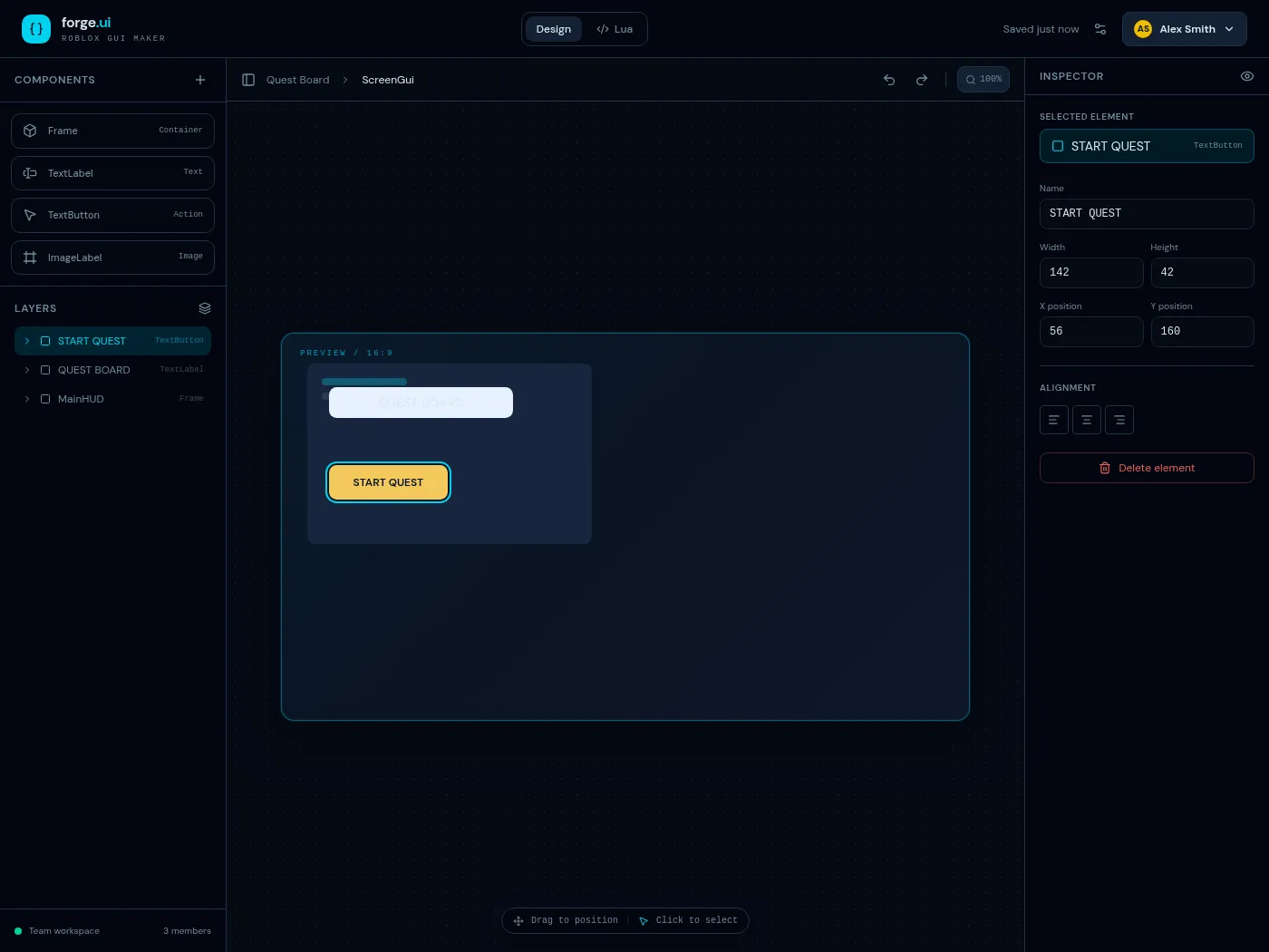 Roblox GUI Maker