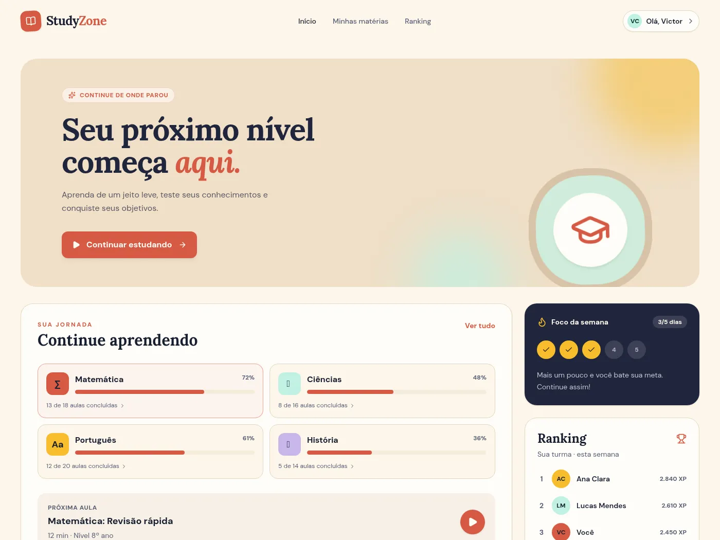 StudyZone Aprendiz