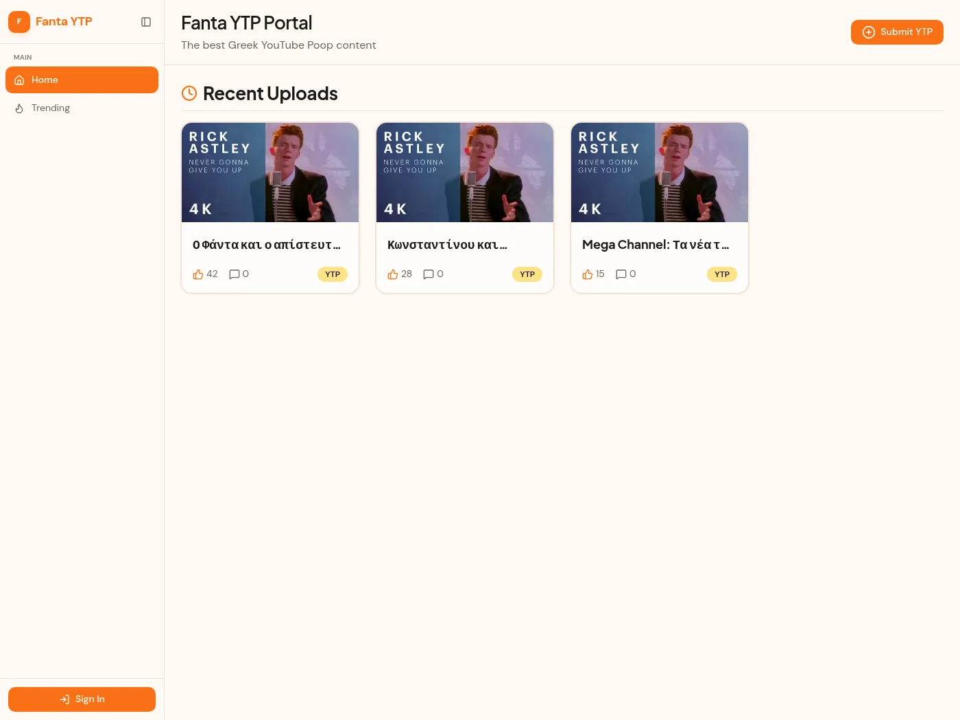 Fanta YTP Portal