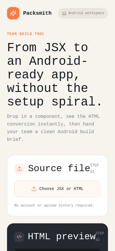 JSX to APK Converter