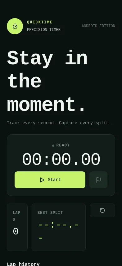QuickTime Stopwatch