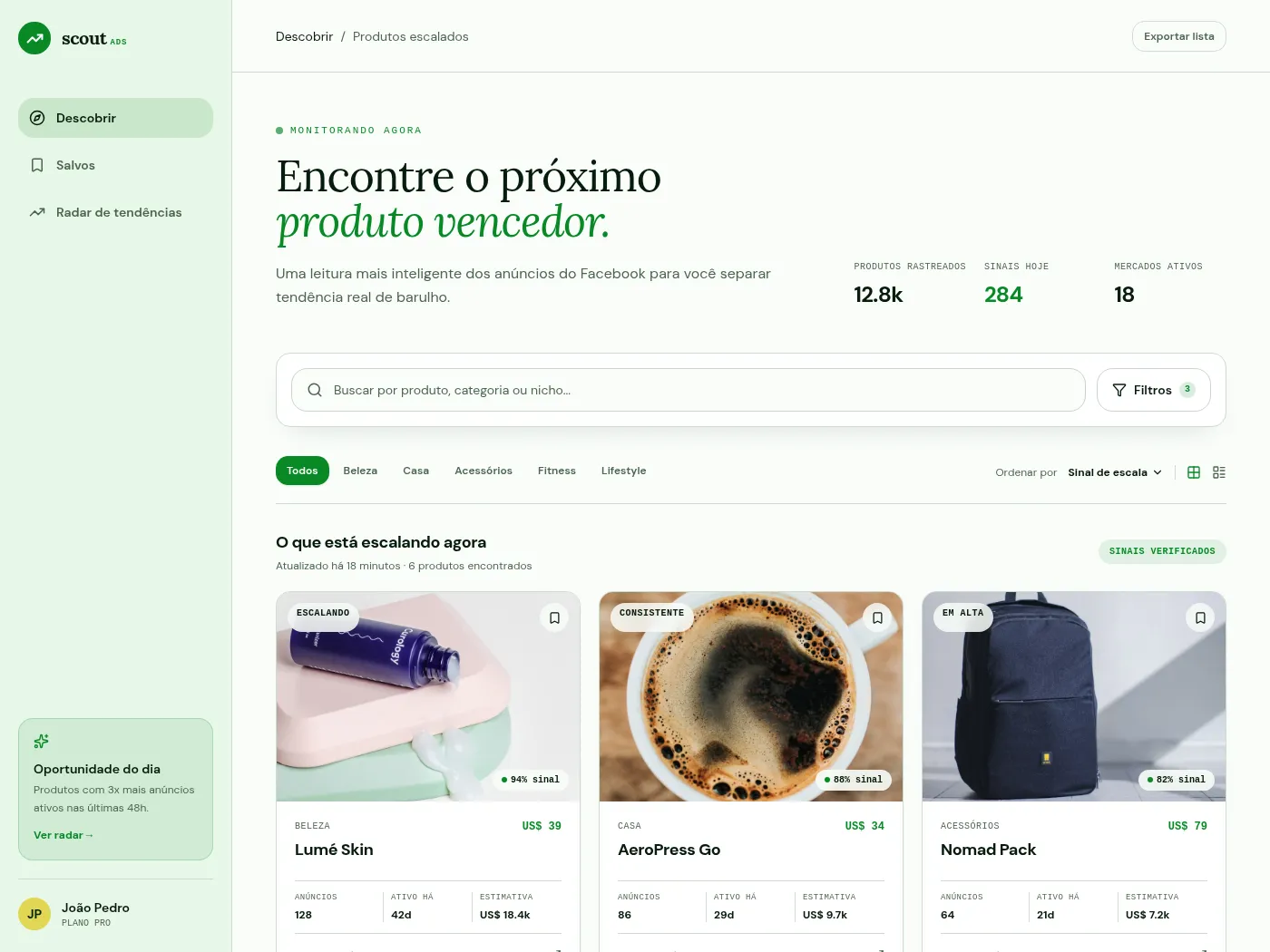 FB Ads Product Hunter