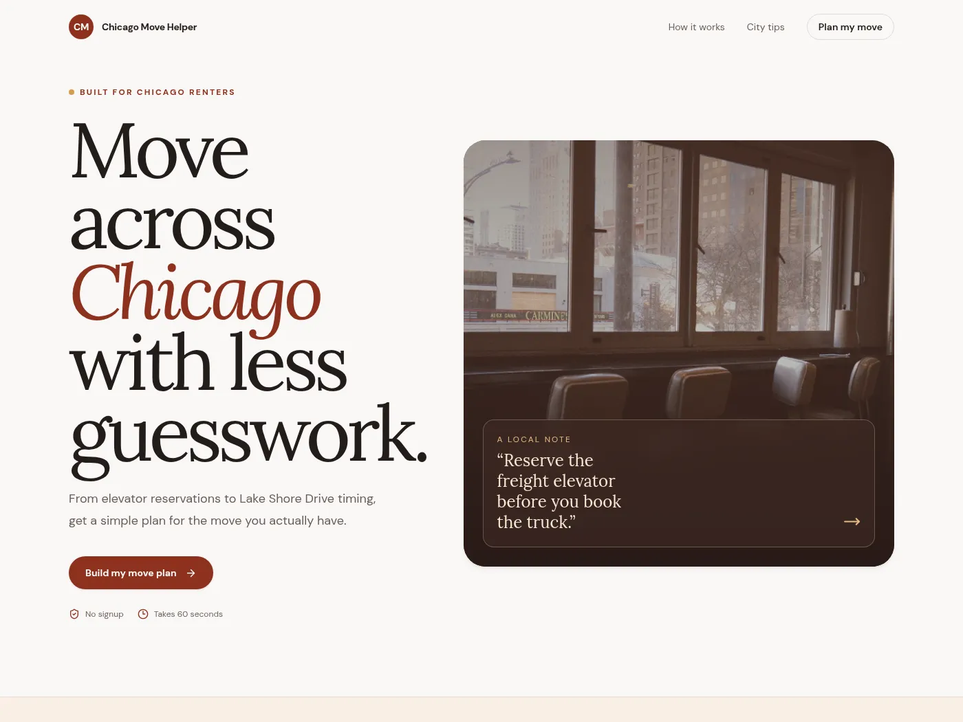 Chicago Move Helper