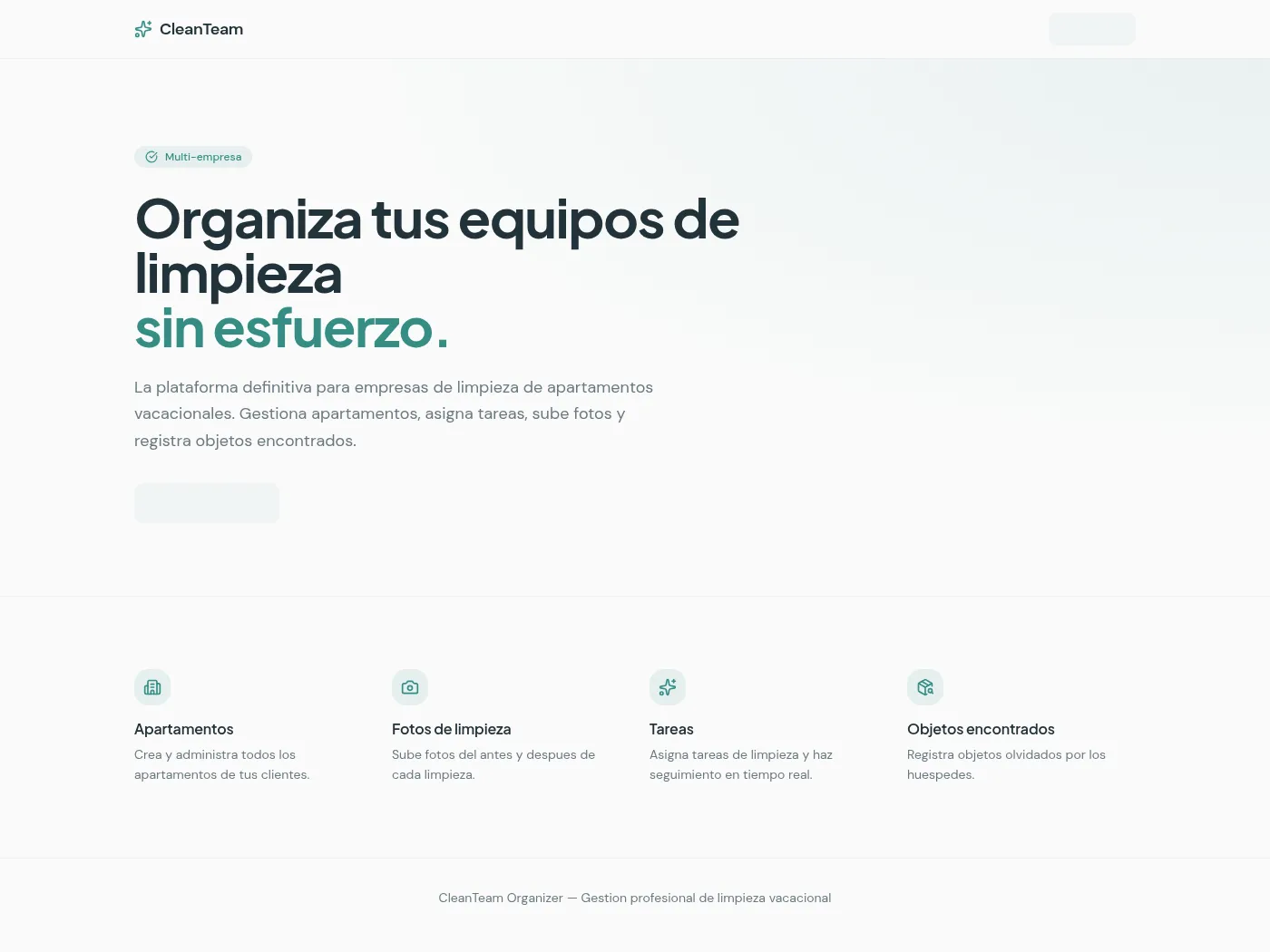 CleanTeam Organizer