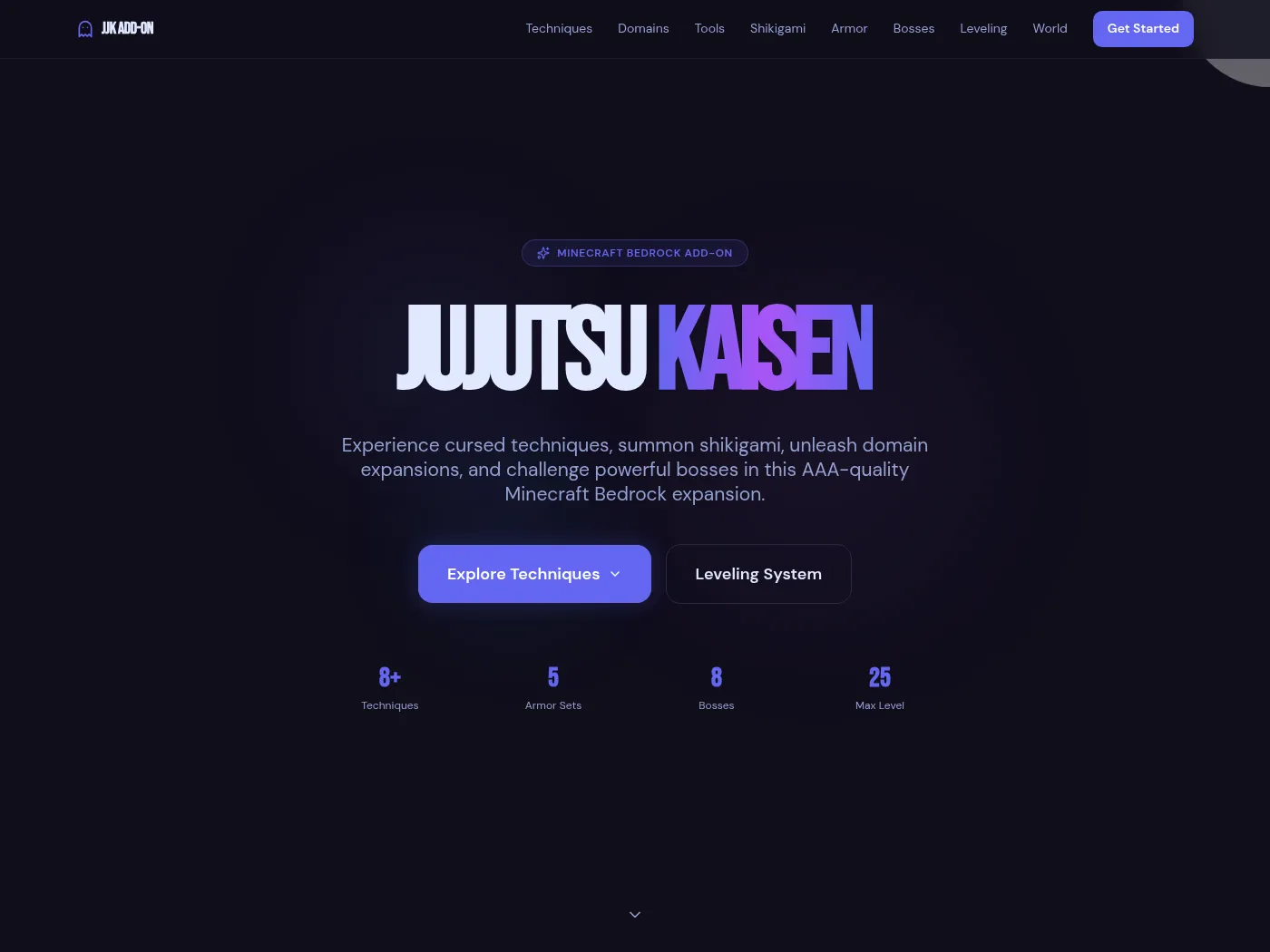 Jujutsu Kaisen Minecraft Add-on