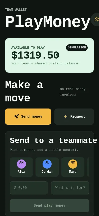 PlayMoney Simulator