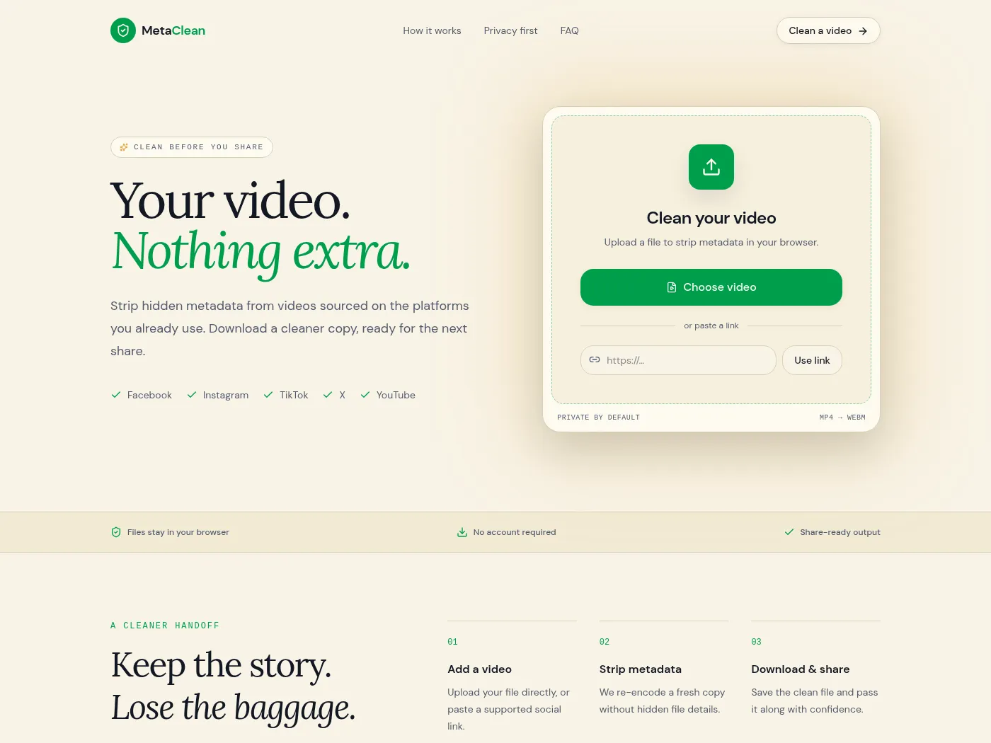 MetaClean Video Downloader