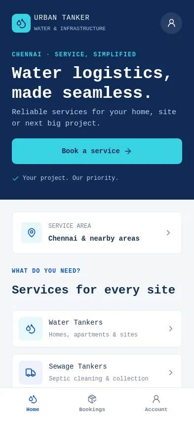 UrbanTanker Mobile App