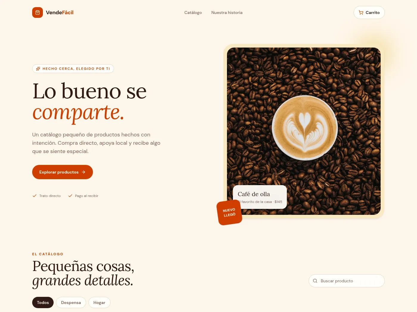 VendeFácil Catálogo Web