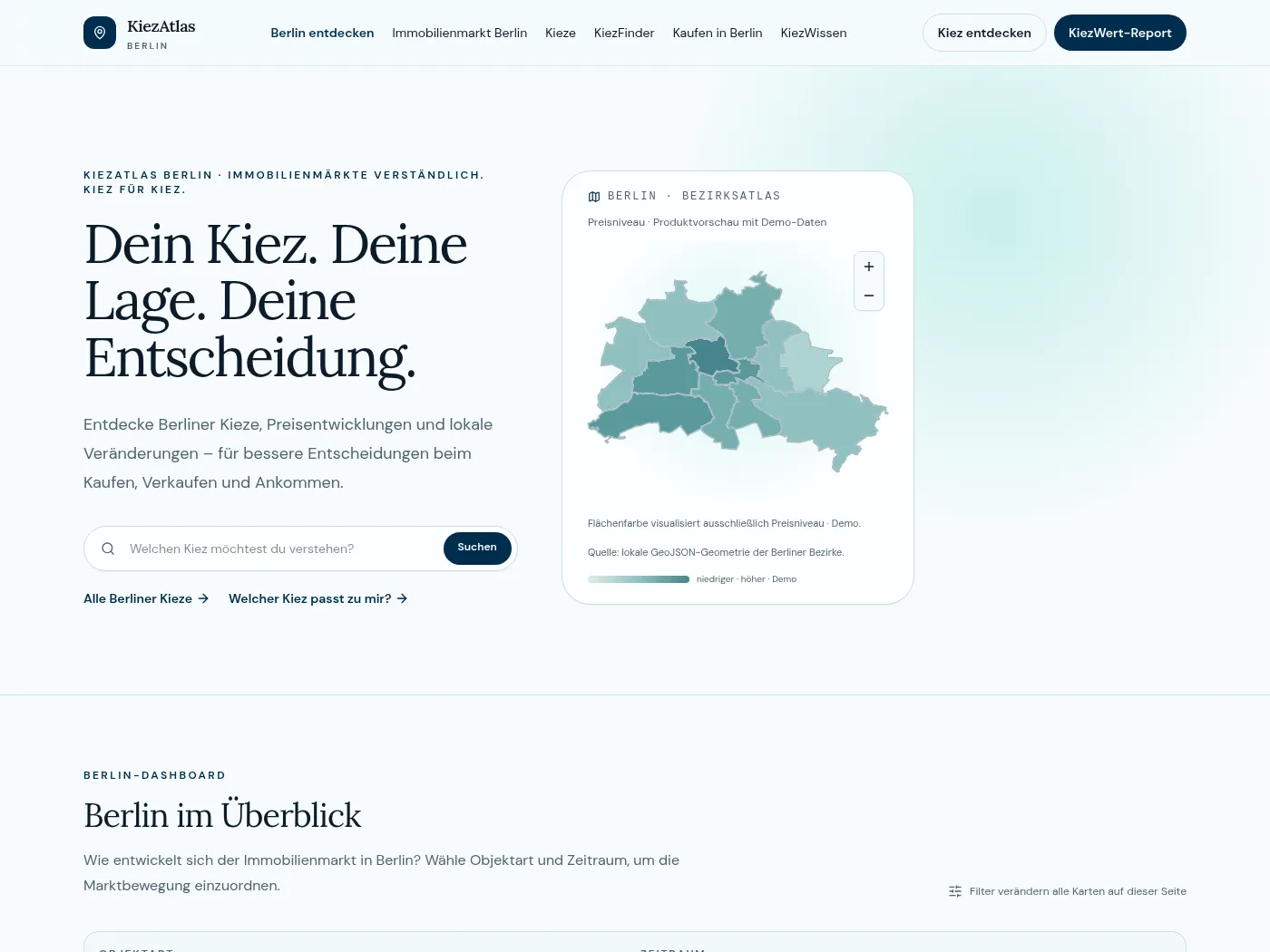 KiezAtlas Berlin Website