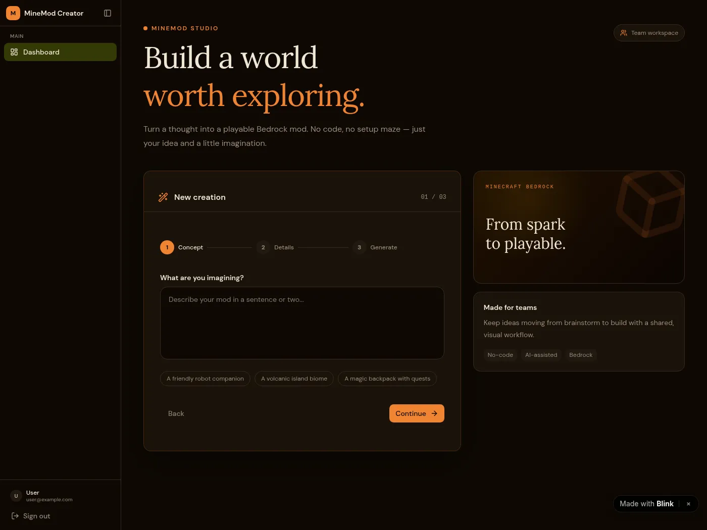 MineMod Creator AI