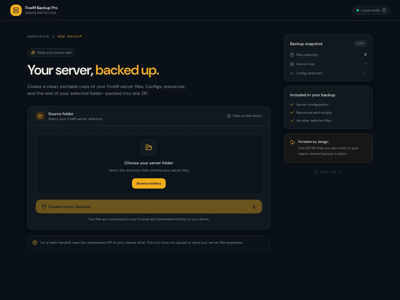 FiveM Backup Pro