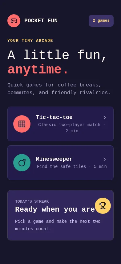 Pocket Fun Games