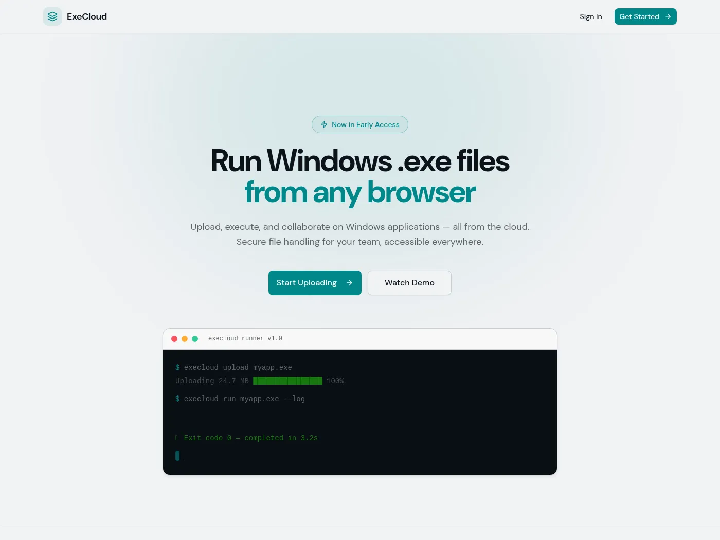 ExeCloud Runner