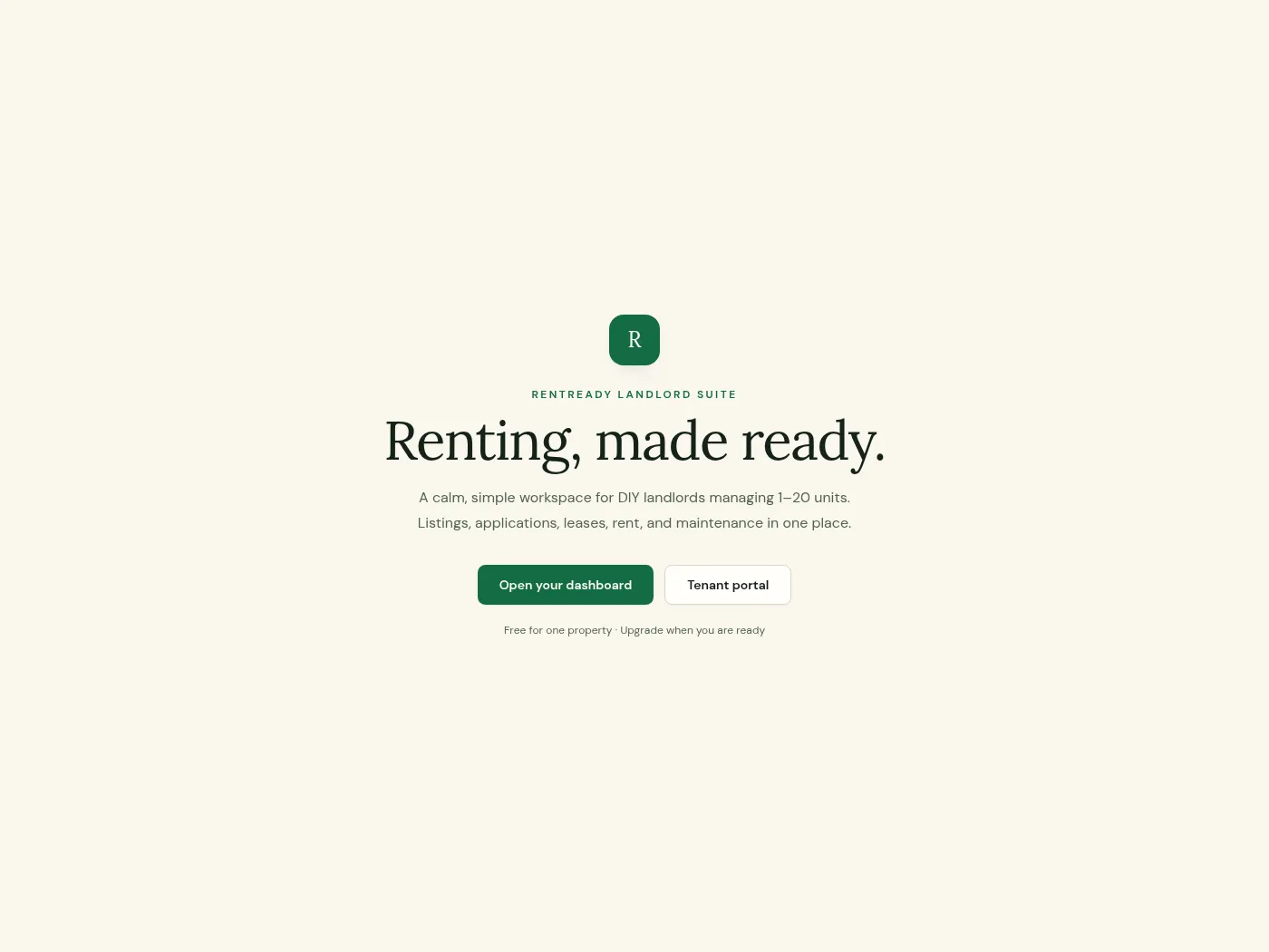 RentReady Landlord Suite