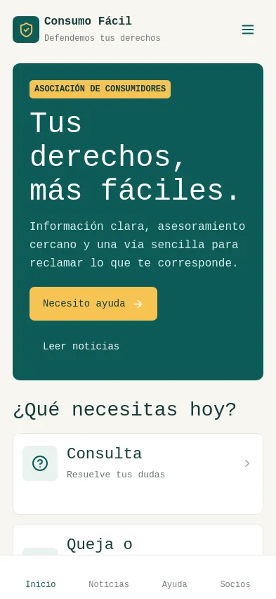 Consumo Facil App