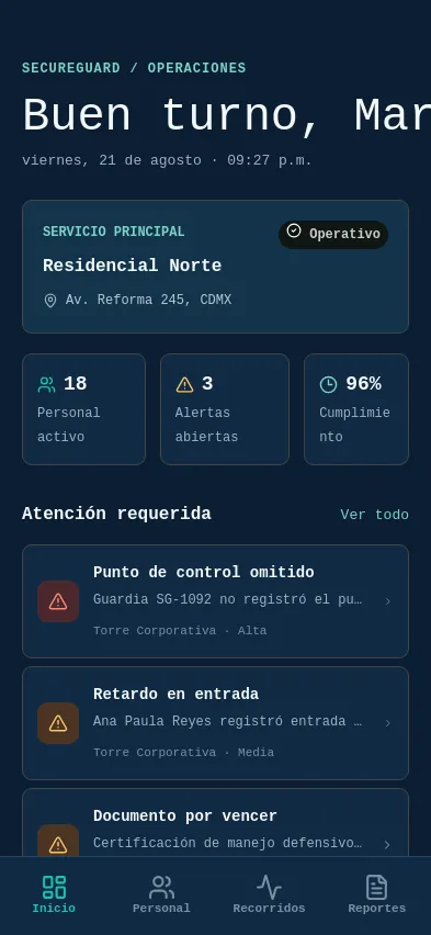 SecureGuard Panel & App