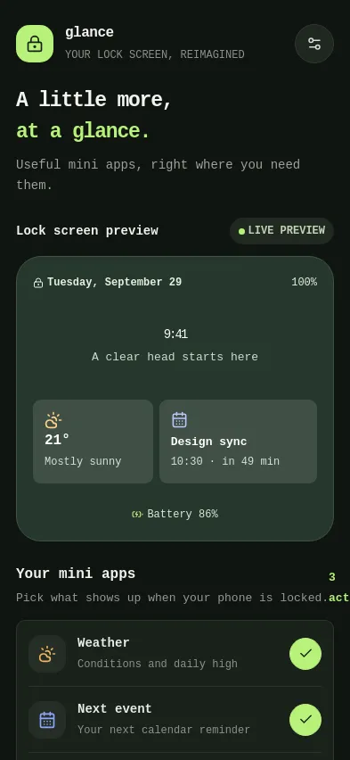 LockScreen App Suite