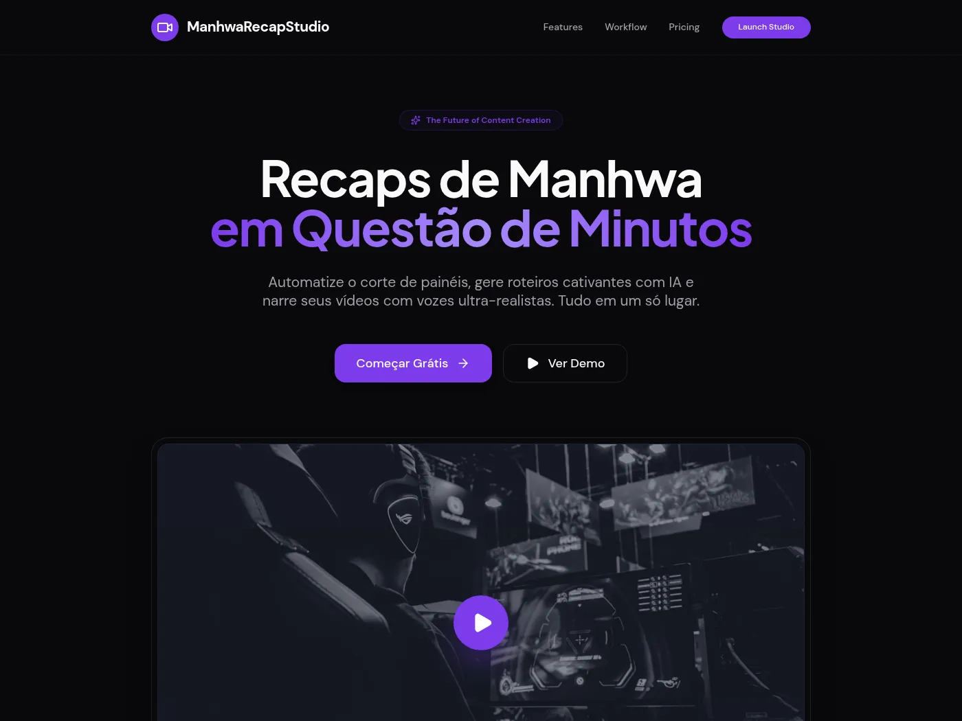 Manhwa Recap Studio SaaS