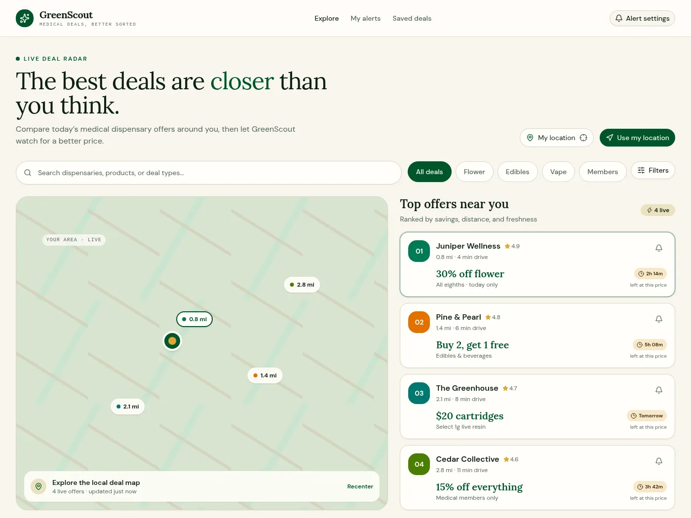 Dispensary Deal Finder