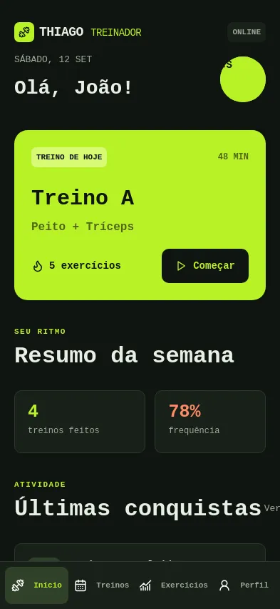 Thiago Treinador Fitness App