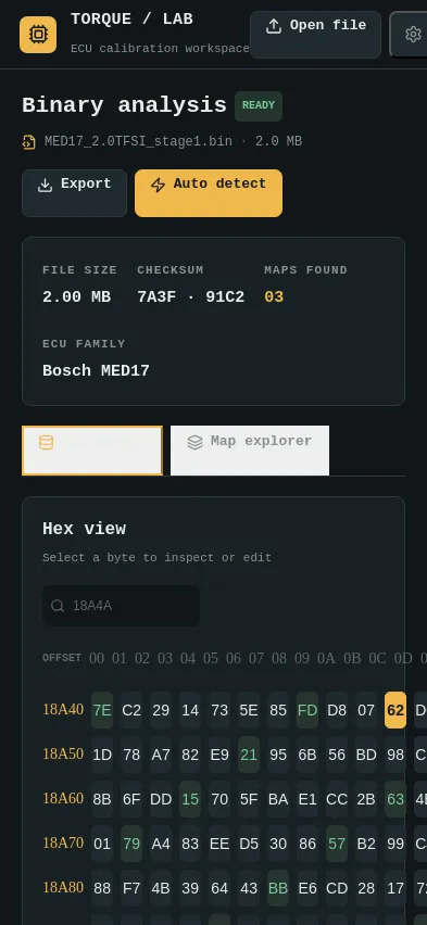 ECU Hex Analyzer
