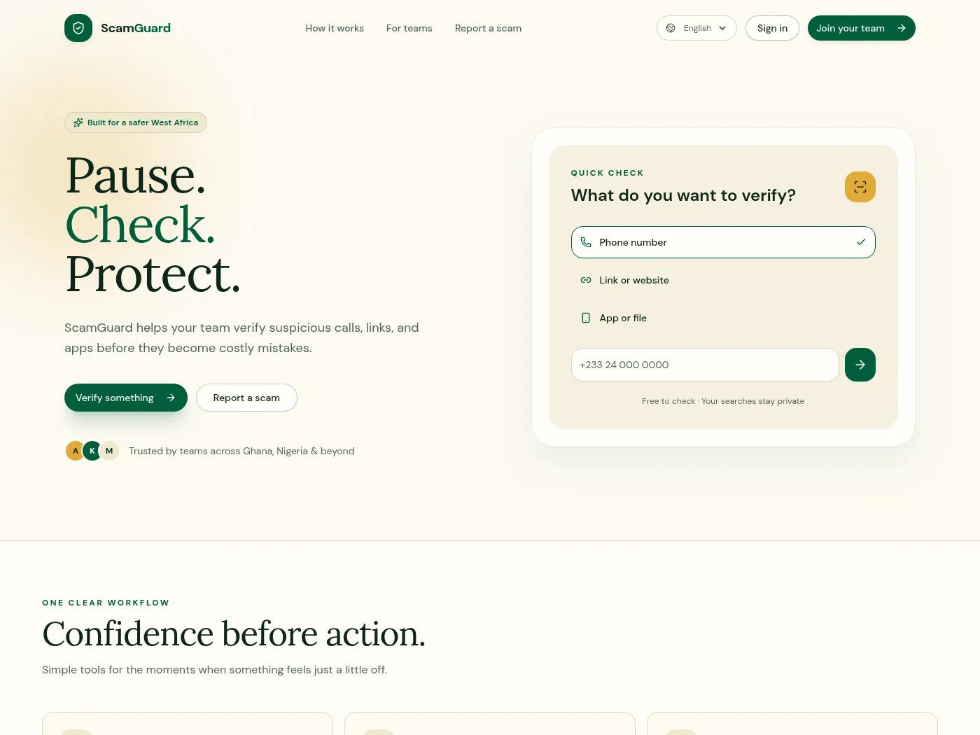 ScamGuard Platform