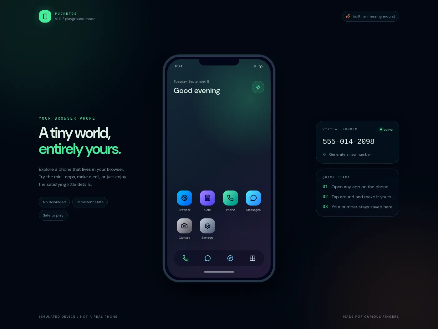 Simulated Smartphone Hub