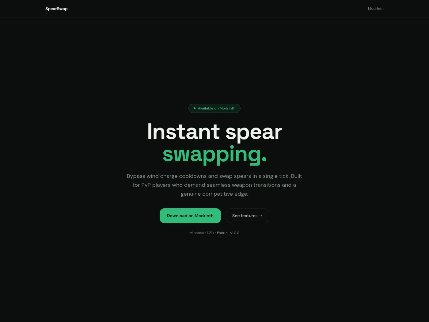SpearSwap Mod