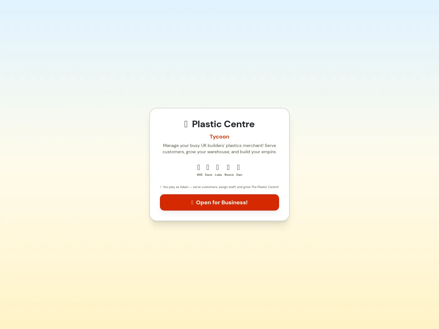 Plastic Centre Tycoon