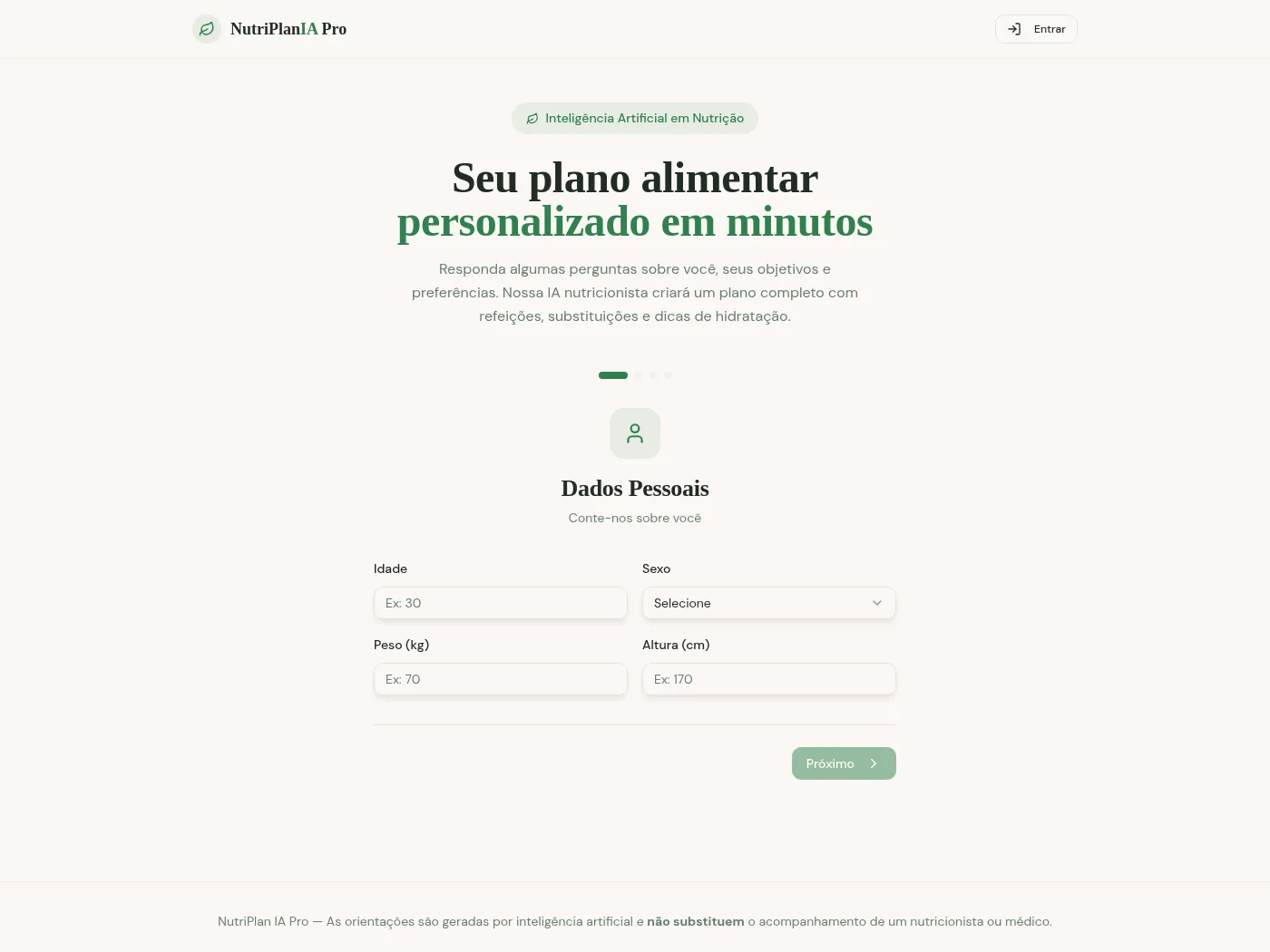 NutriPlan IA Pro