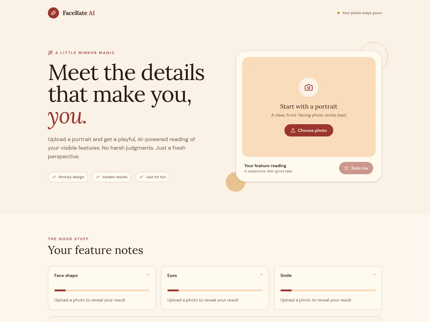 FaceRate AI
