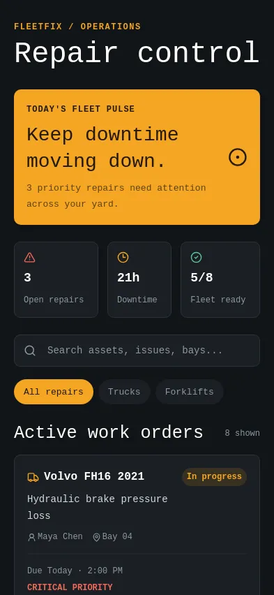 FleetFix Mobile Tracker