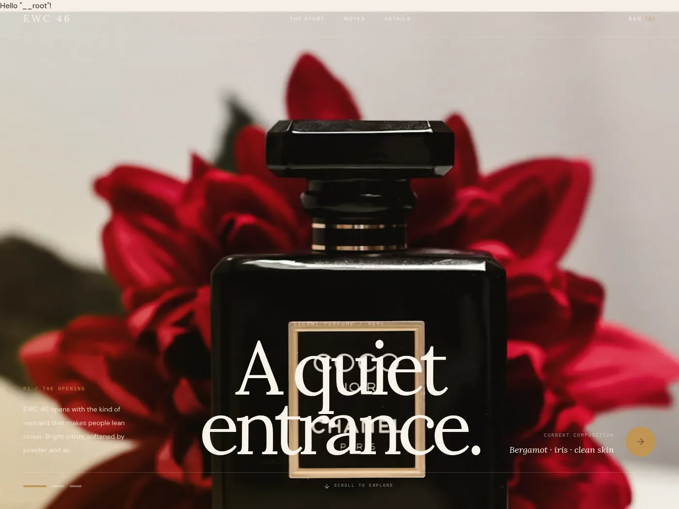EWC 46 Perfume Website