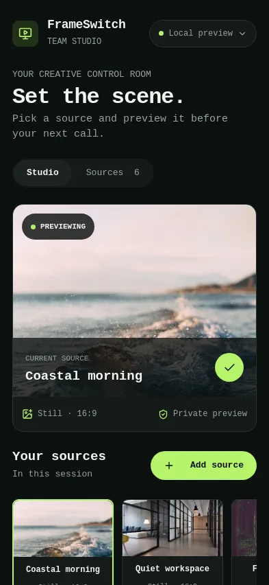 Virtual Cam Switcher