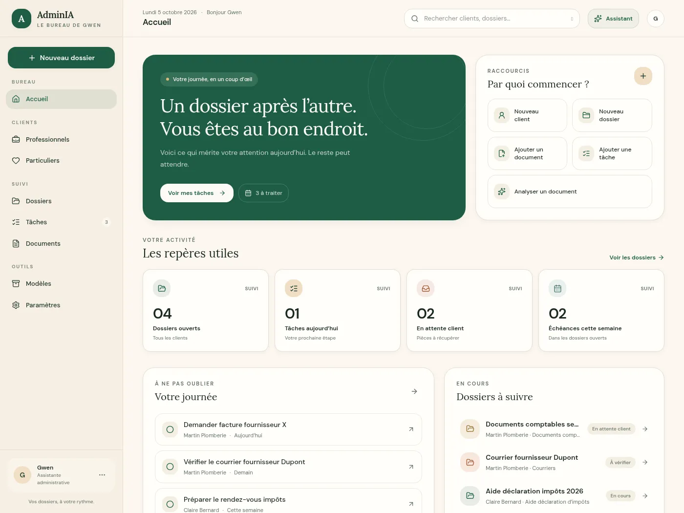 AdminIA Assistant