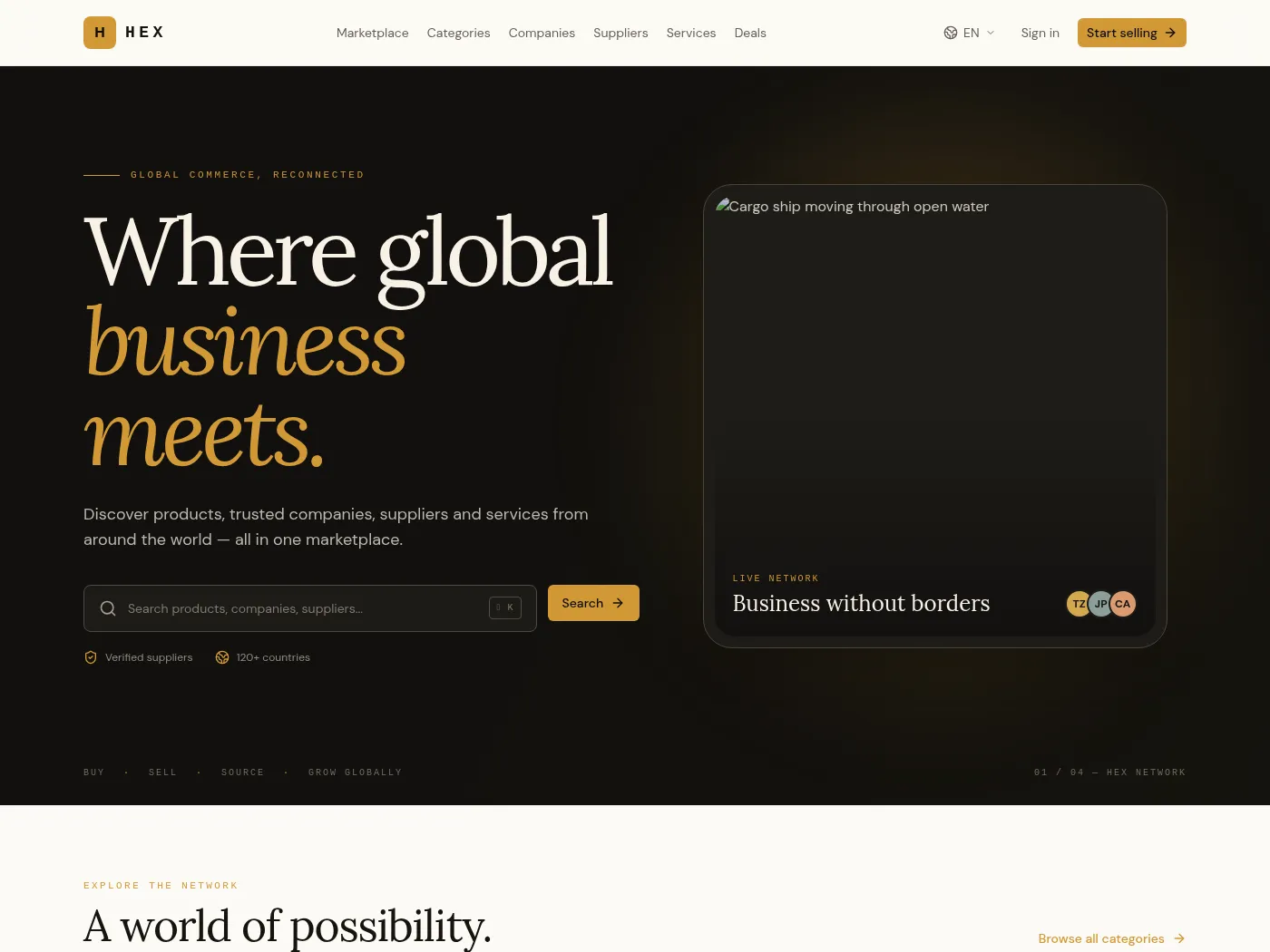 HEX Global Marketplace