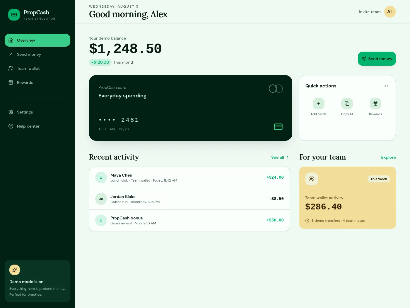 PropCash Simulator