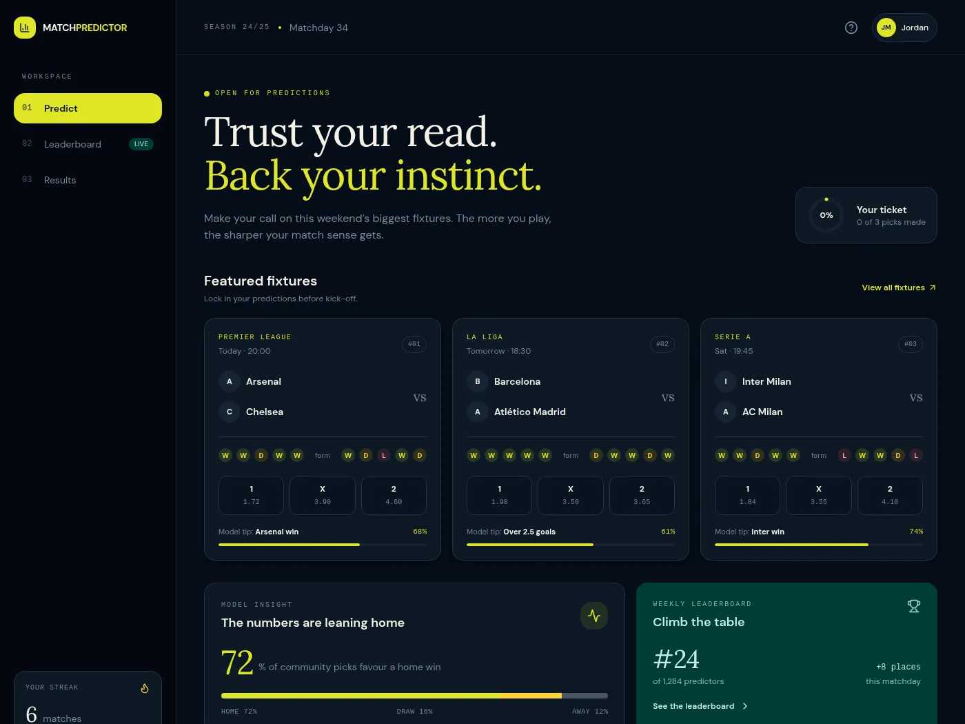 MatchPredictor Pro
