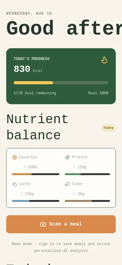 SnapNutri AI Tracker