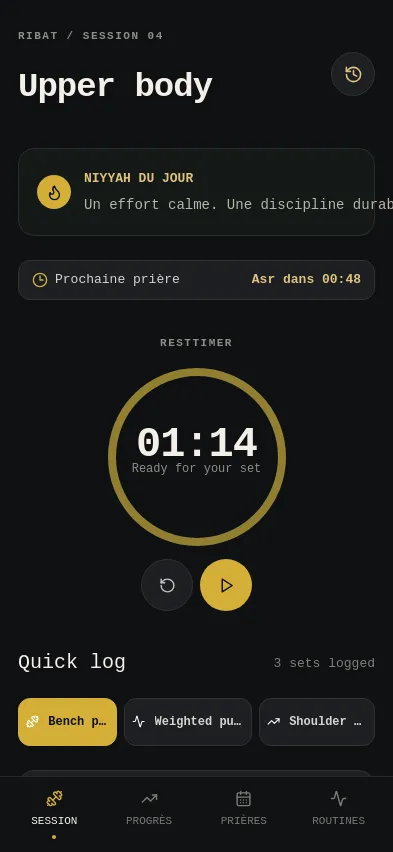 Ribat Minimal Fitness Tracker