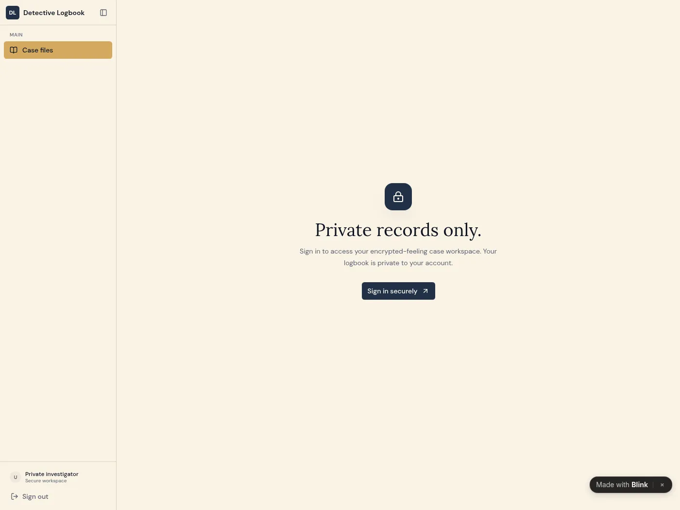 Detective Logbook