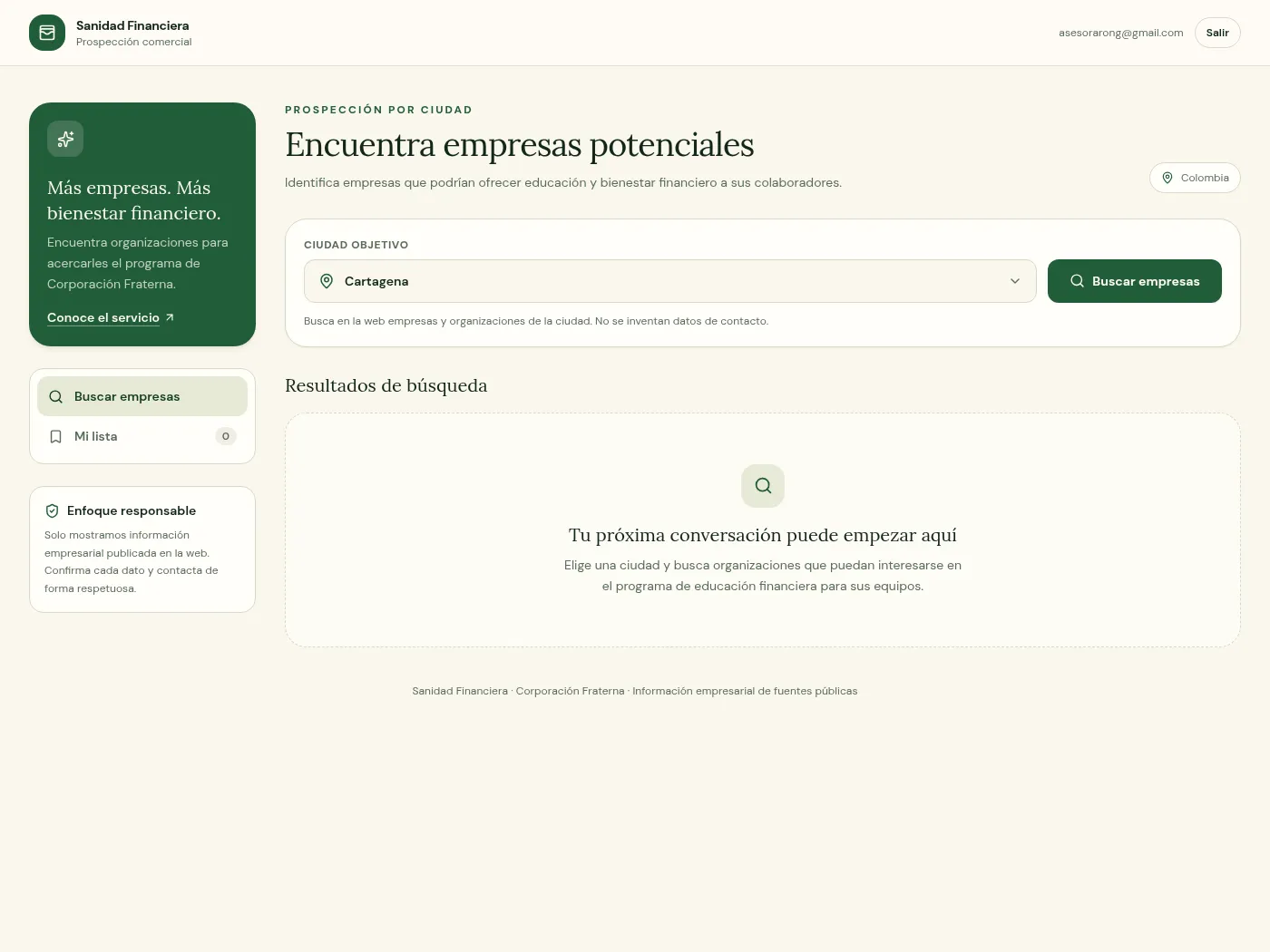 Clientes Sanidad Financiera