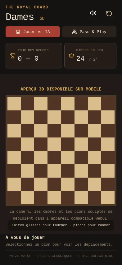 3D Checkers Duel