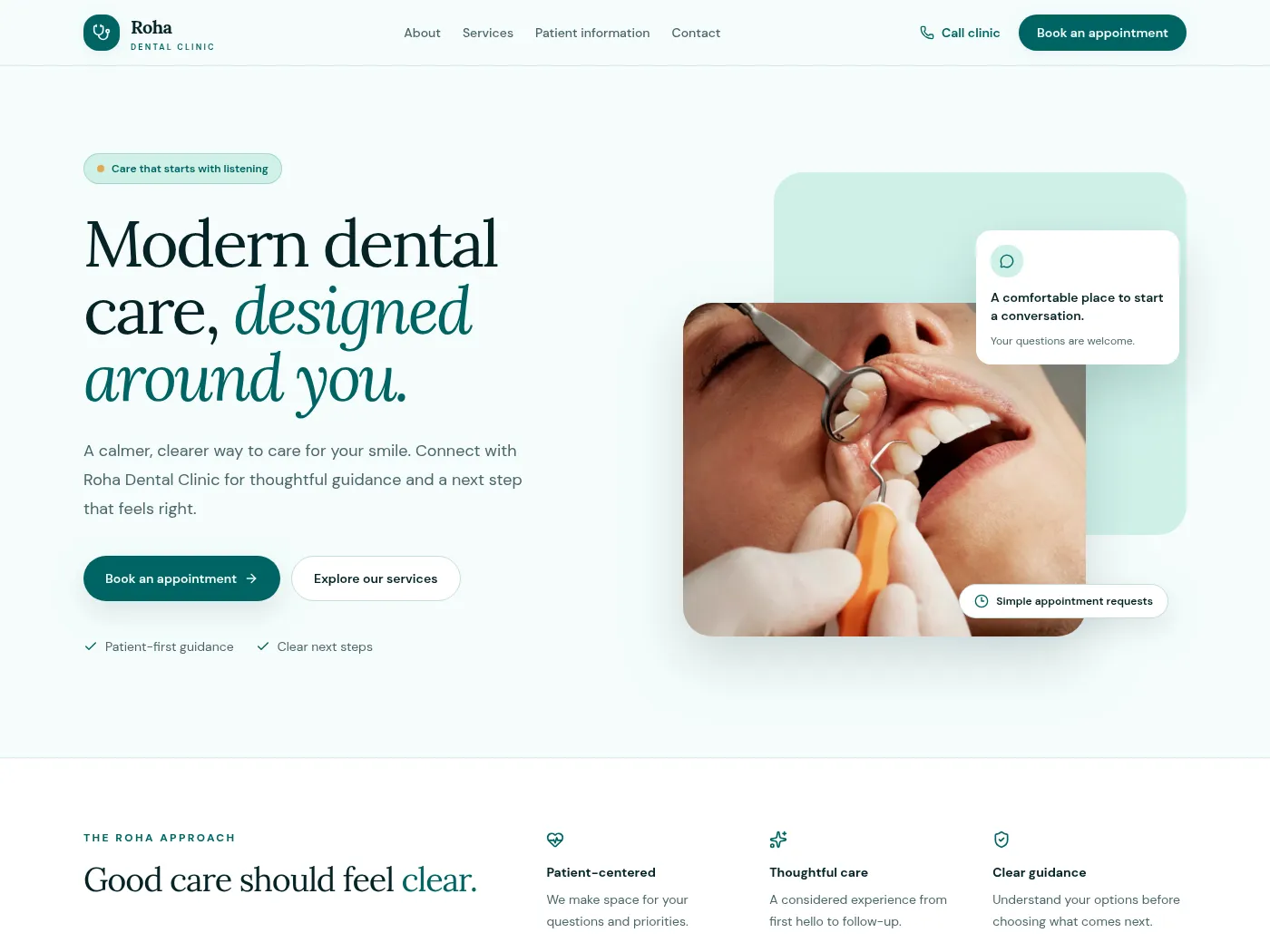 Roha Dental Site Revamp